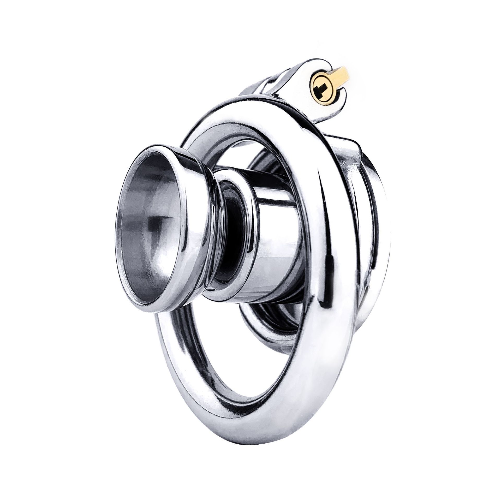 FRRK-402金属平板贞操锁负数CB锁搭配硅胶假阴茎可通水男性男用-阿里巴巴