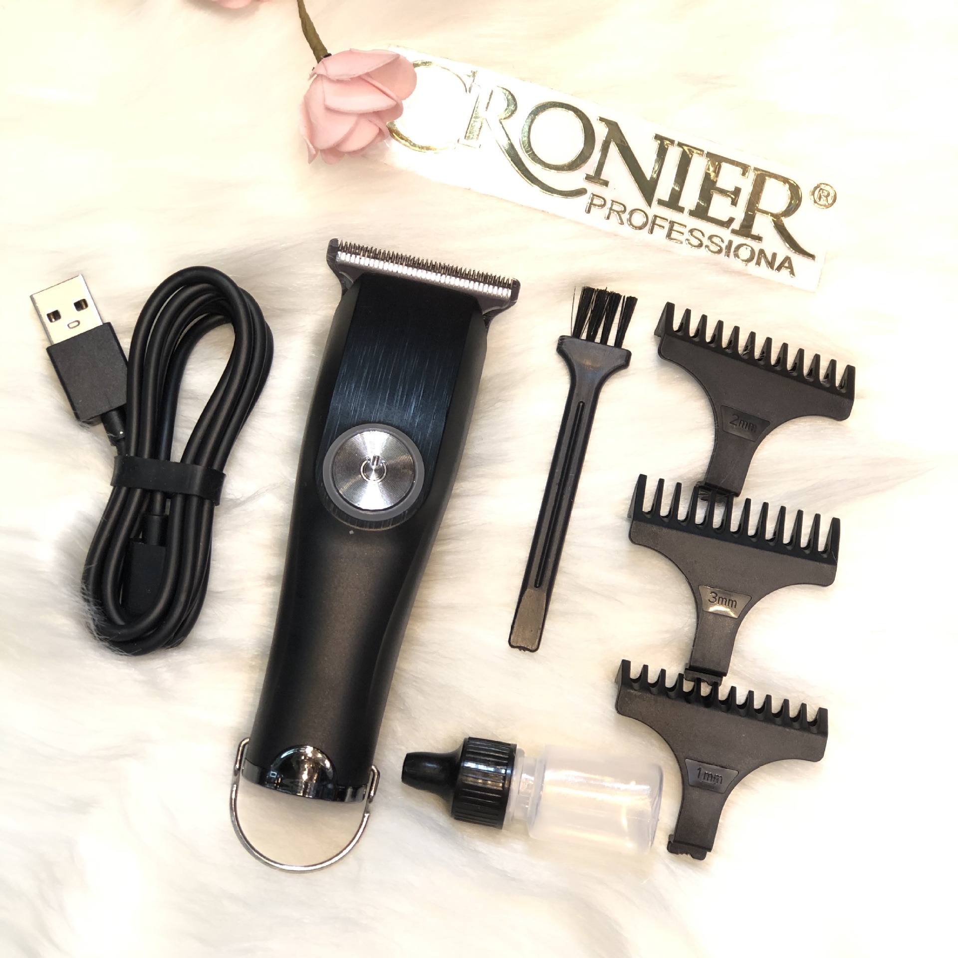 CRONIER CR-830 跨境理发器USB充电发廊电动理发剪电推剪光头剪-阿里巴巴