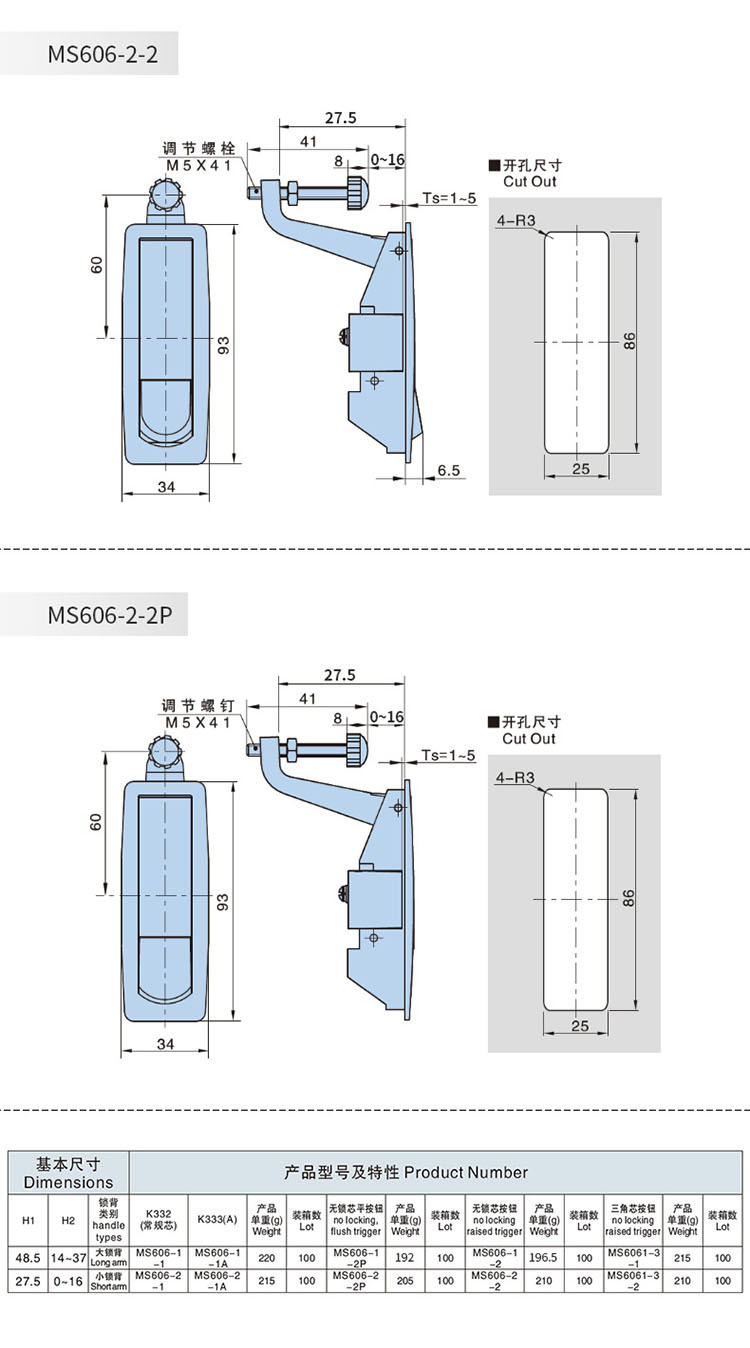 恒珠柜锁MS606平面弹跳锁电柜门锁电气柜门锁配电柜空压机门锁-阿里巴巴