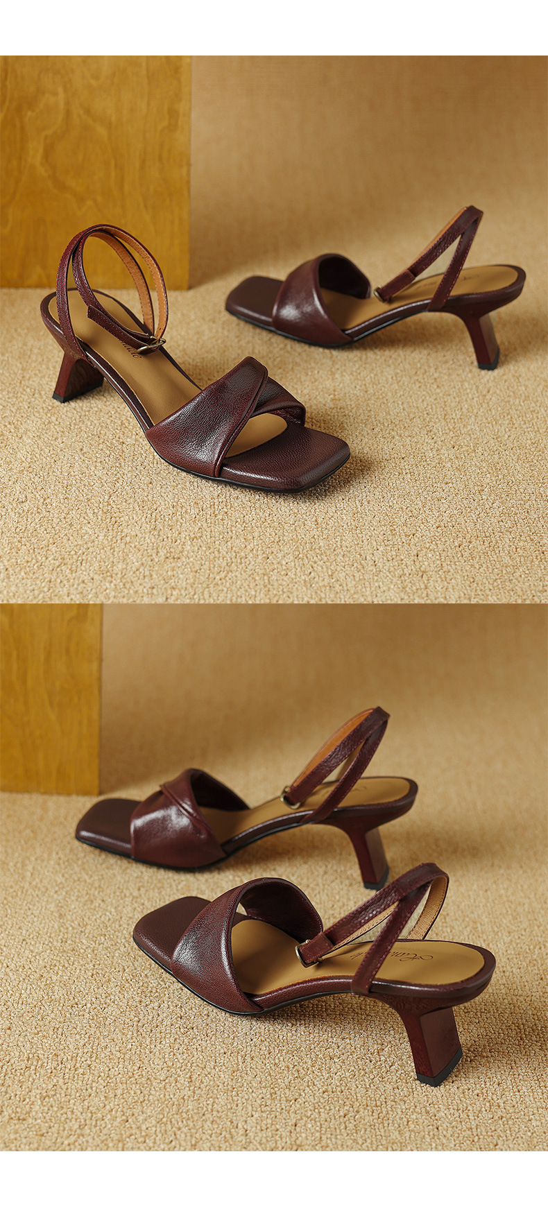 CHIKO Aadhya Open Toe Kitten Heels Heeled Sandals