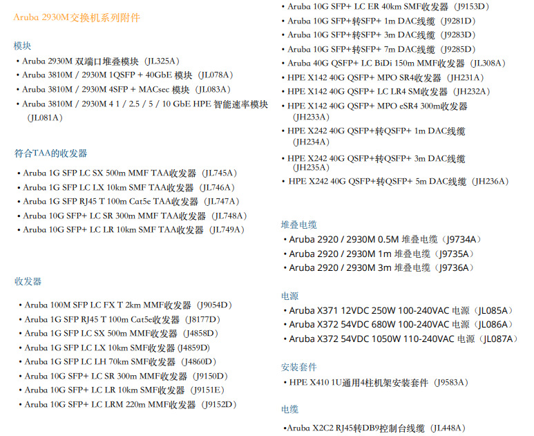 安移通JL325A Aruba 2930 2-port Stacking Module JL325A-阿里巴巴