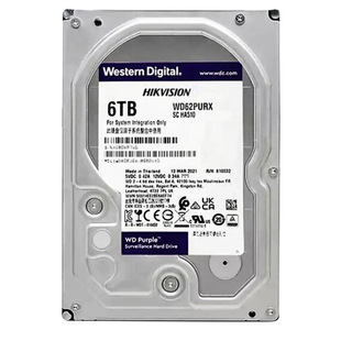 WD62PURX/60PURX 6TB监控硬盘 6T紫盘全新通用硬盘大华-阿里巴巴