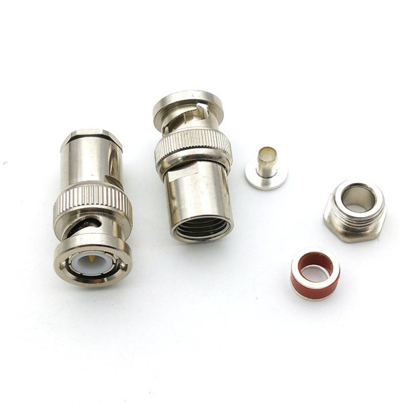 BNC-J-3五件套全铜RF射频头接RG58 RG142 50-3 LMR195射频线缆用-阿里巴巴