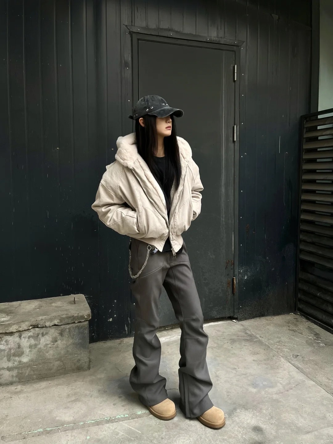 韩国2025秋冬座山雕加绒加厚外套男cleanfit重磅帆布水洗棉服夹克-阿里巴巴