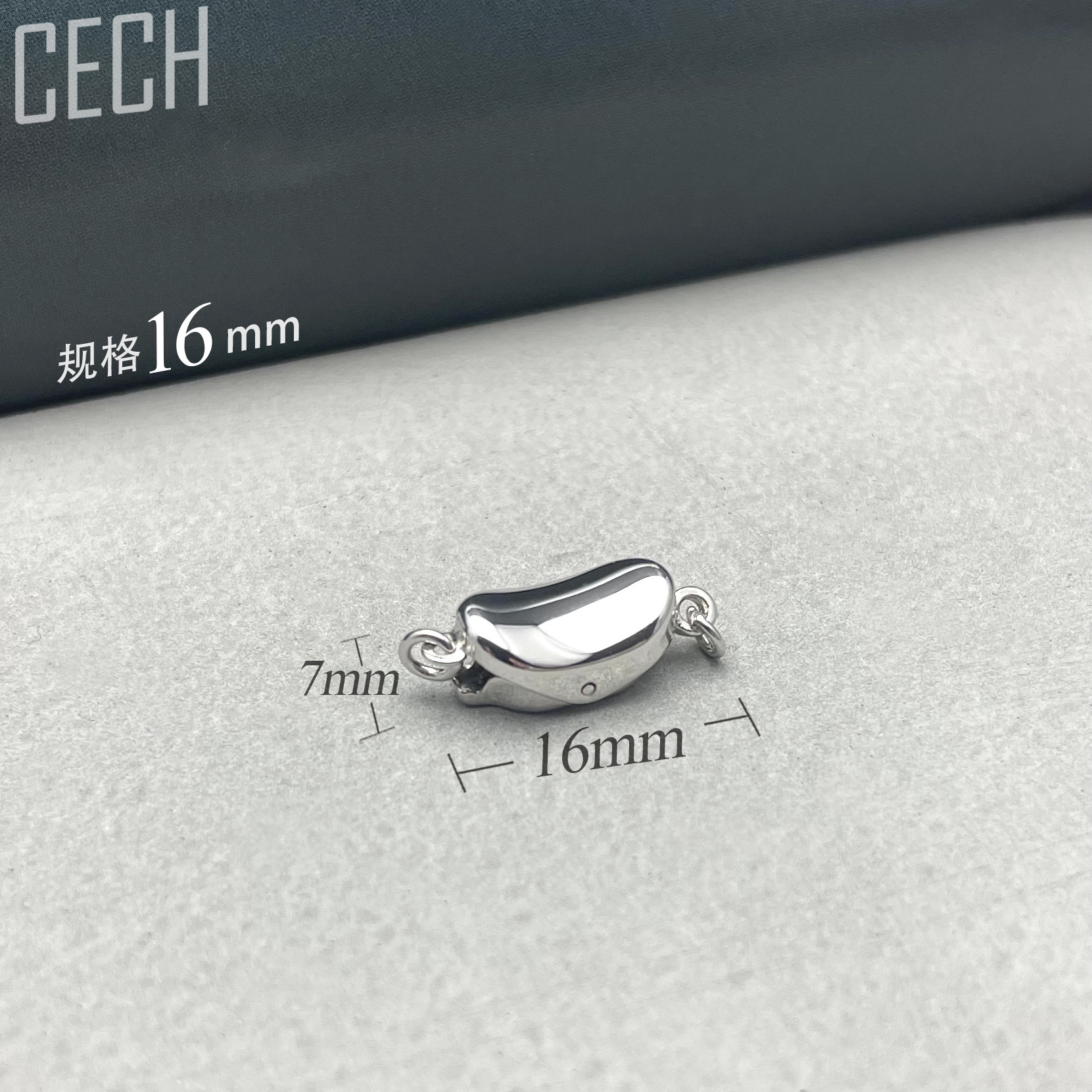 S925纯银元宝扣珍珠扣首饰扣项链手链连接扣马背扣杆扣头DIY扣环-阿里巴巴