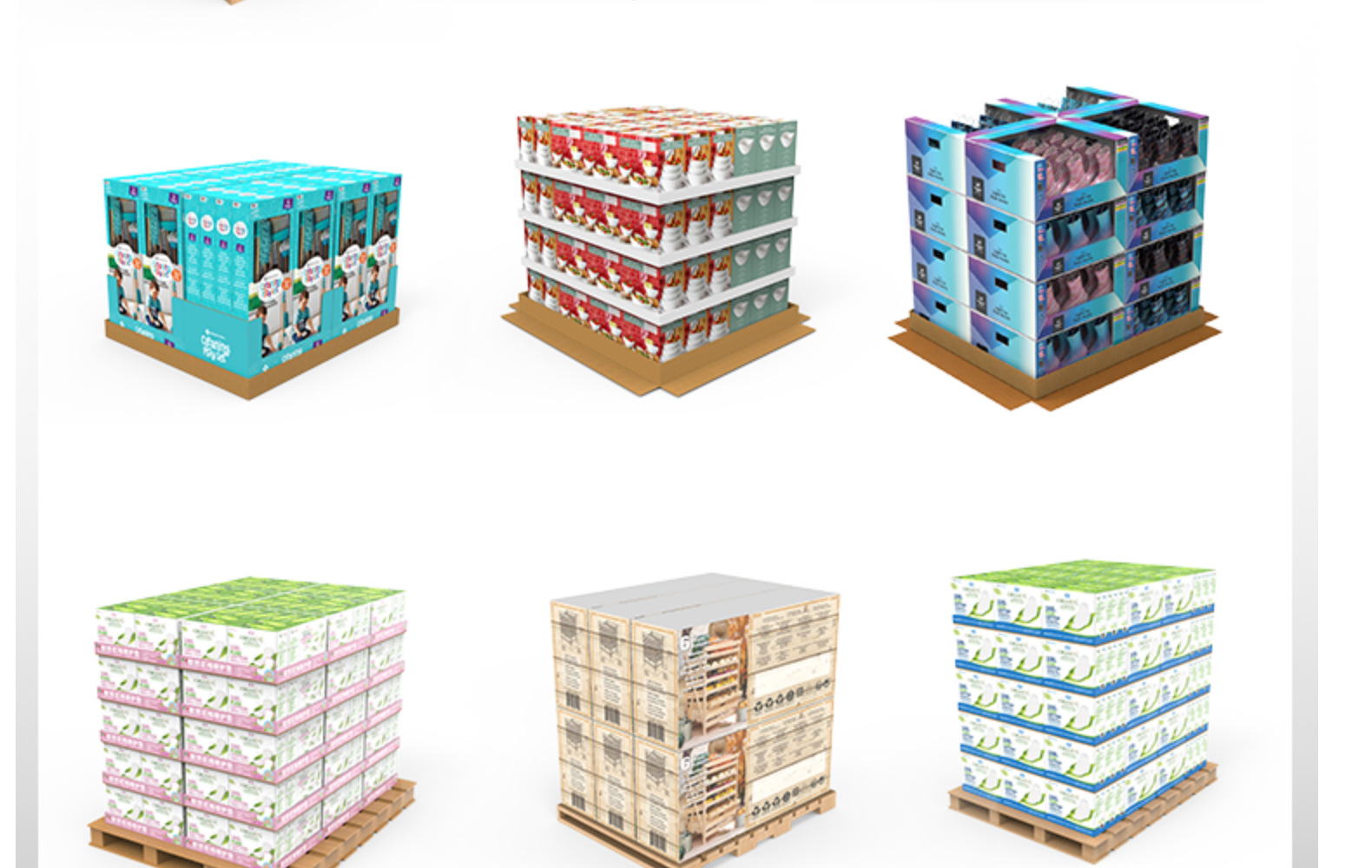 山姆PDQ展示盒印刷FSC彩盒纸箱包装超市纸货架Costco pallet POD-阿里巴巴