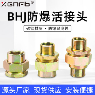 BHJ防爆活接头G3/4内外螺纹金属六方内丝接头6分DN20螺纹一内一外-阿里巴巴