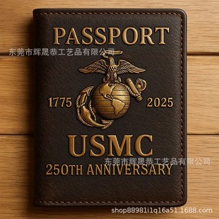 USMC 250Th Anniversary Passport Holder美国海军护照夹-阿里巴巴