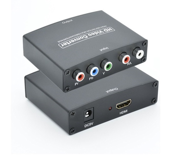 Ypbpr转HDMI色差转HDMI高清转换器 Ypbpr+L/RAudio TO HDMI-阿里巴巴