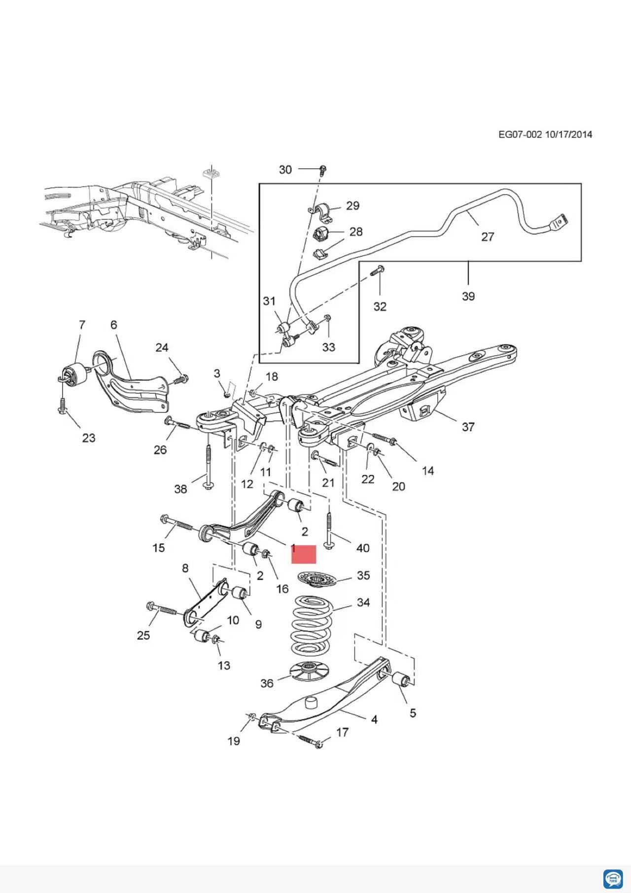 22924235 36适用于新君威 雪佛兰迈锐宝 后悬架上控制臂 后上摆臂-阿里巴巴