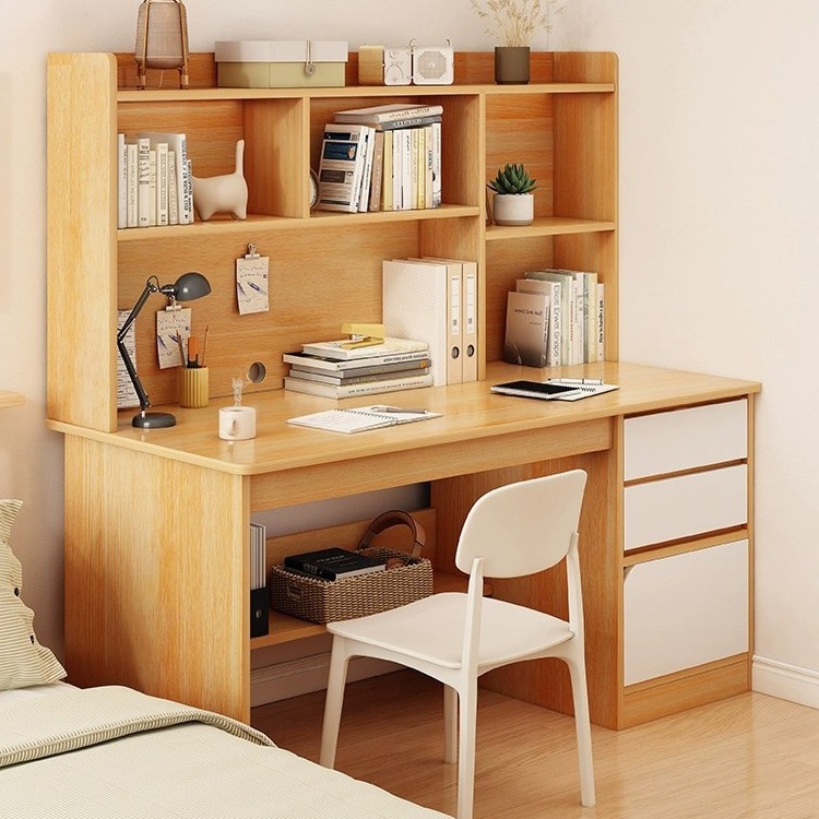 KA/desk bookshelf integrated computer desk student home bookcase desk ...