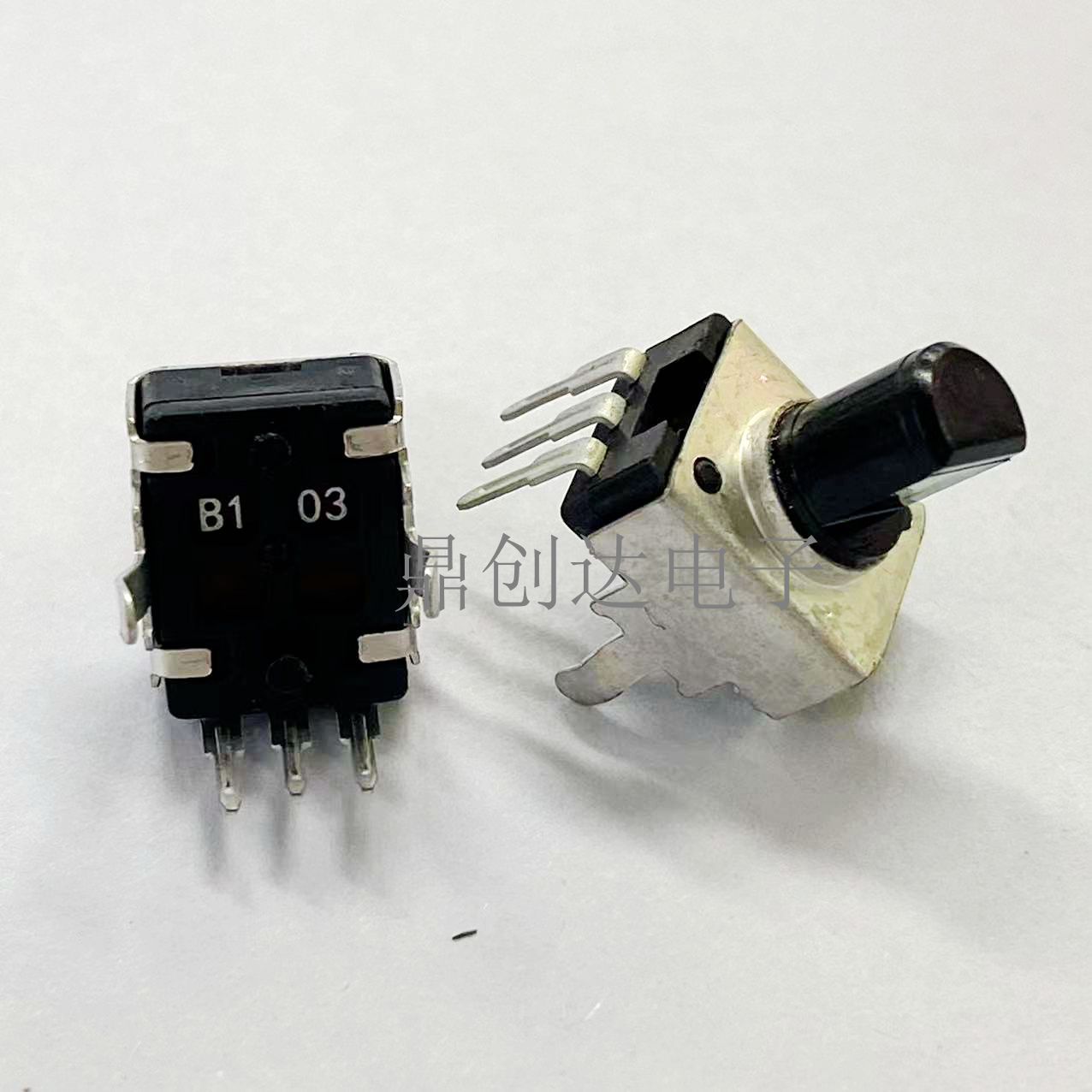 R0902N半轴RV09型电位器1K/2K/5k/10K/500K半圆柄15立式D型-阿里巴巴