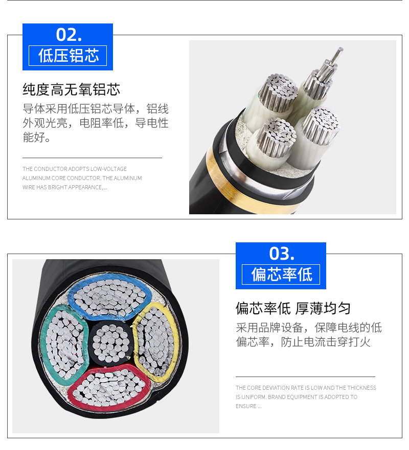 vlv铝芯电缆 国标地埋工业工程电缆线 24平方vlv22铠装铝电缆厂家-阿里巴巴