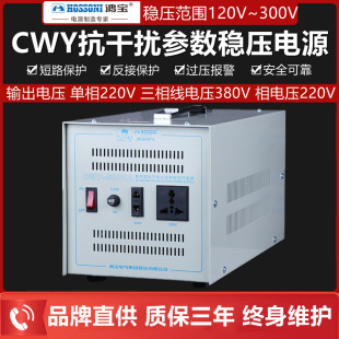 鸿宝 参数稳压器 CWY-300VA 300w高可靠抗干扰无触点稳压电源 CVT-阿里巴巴