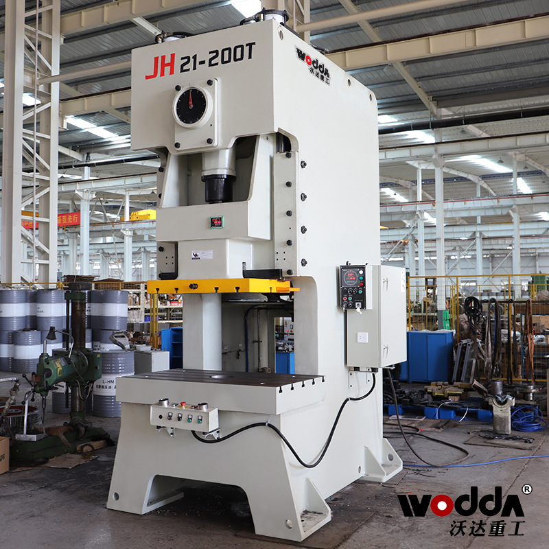沃达JH21-200T吨气动冲床开式单点冲压机精密冲床C型冲孔压力机-阿里巴巴
