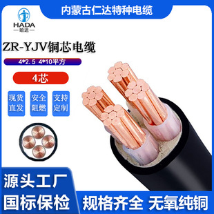 国标yjv4*2.5 yjv4*10平方低压电力电缆内蒙仁达铜芯电缆线-阿里巴巴
