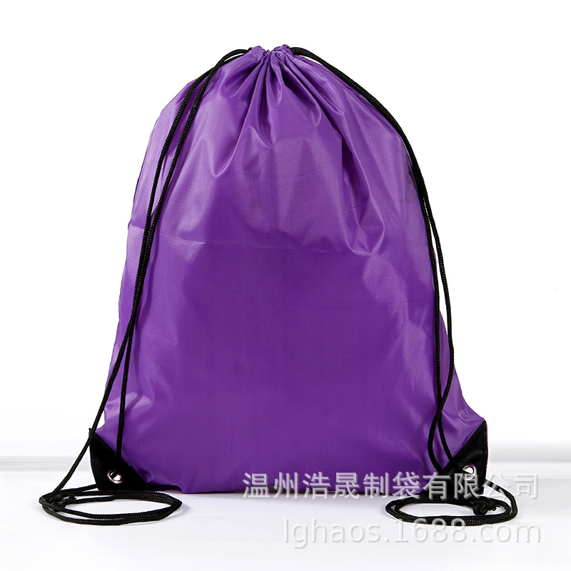 厂家现货210D/190t涤纶束口袋定制拉绳背袋尼龙收口抽绳袋定做-阿里巴巴