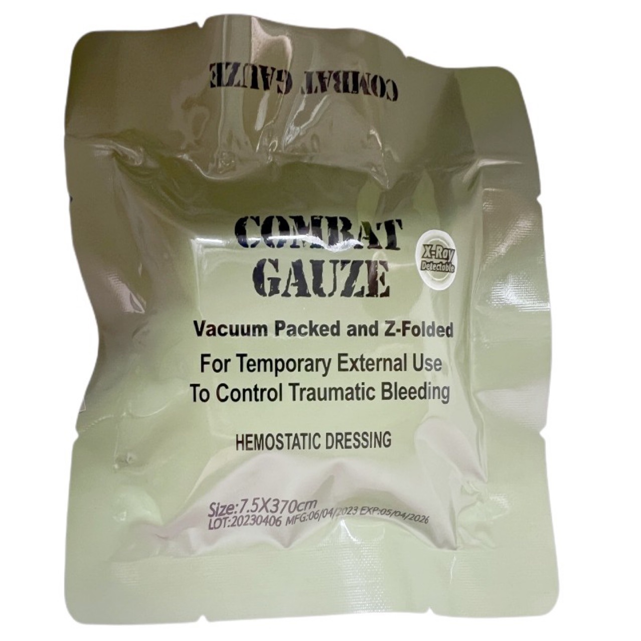 高岭土壳聚糖止血纱布 战斗纱布 Hemostatic Dressing Gauze-阿里巴巴