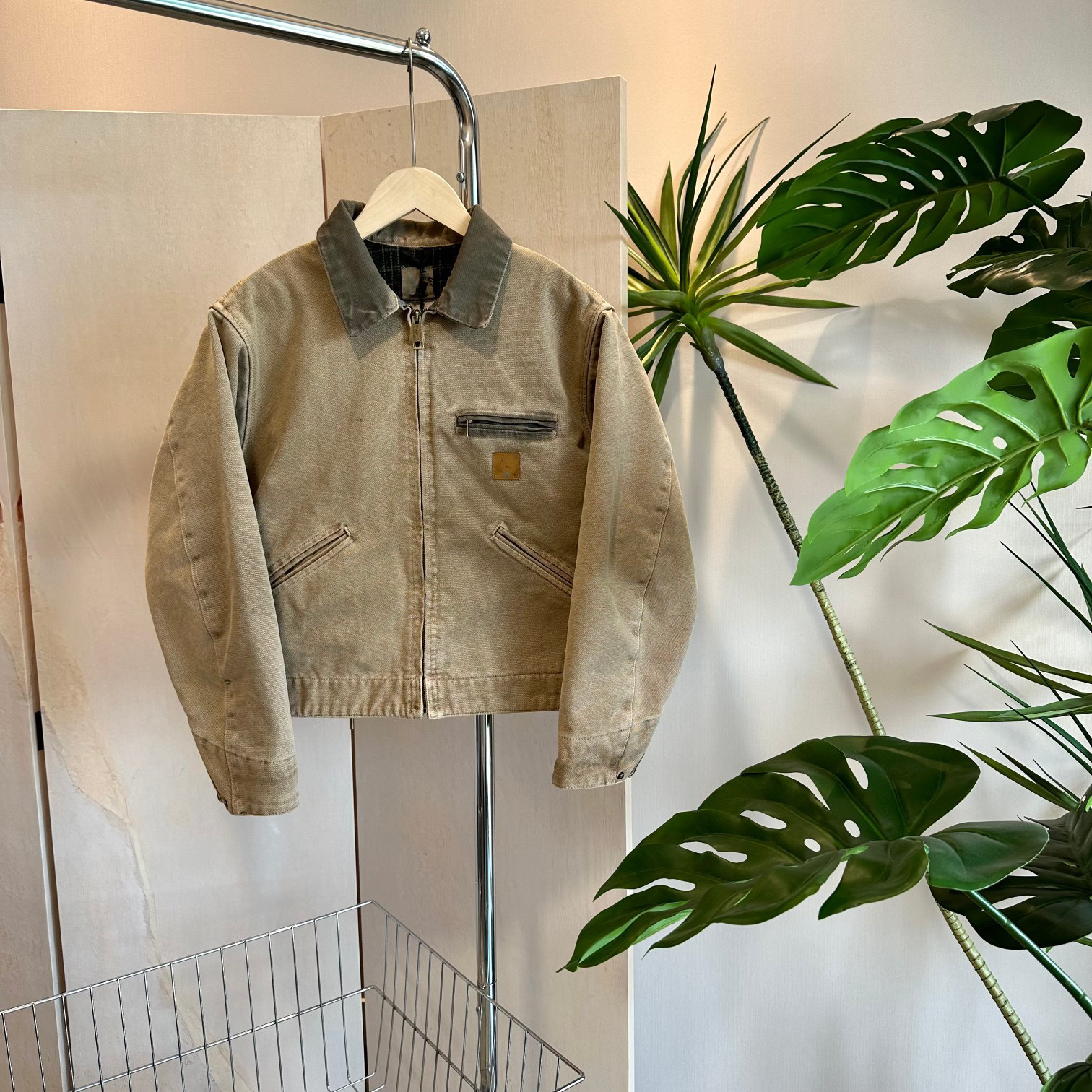 重磅J97美式重水洗秋季短宽版型底特律夹克工装拉链cleanfit外套-阿里巴巴