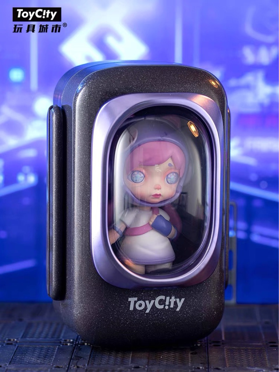 现货TOYCITY玩具城市laura太空舱赛博朋克潮玩盲盒公仔手办礼物-阿里巴巴
