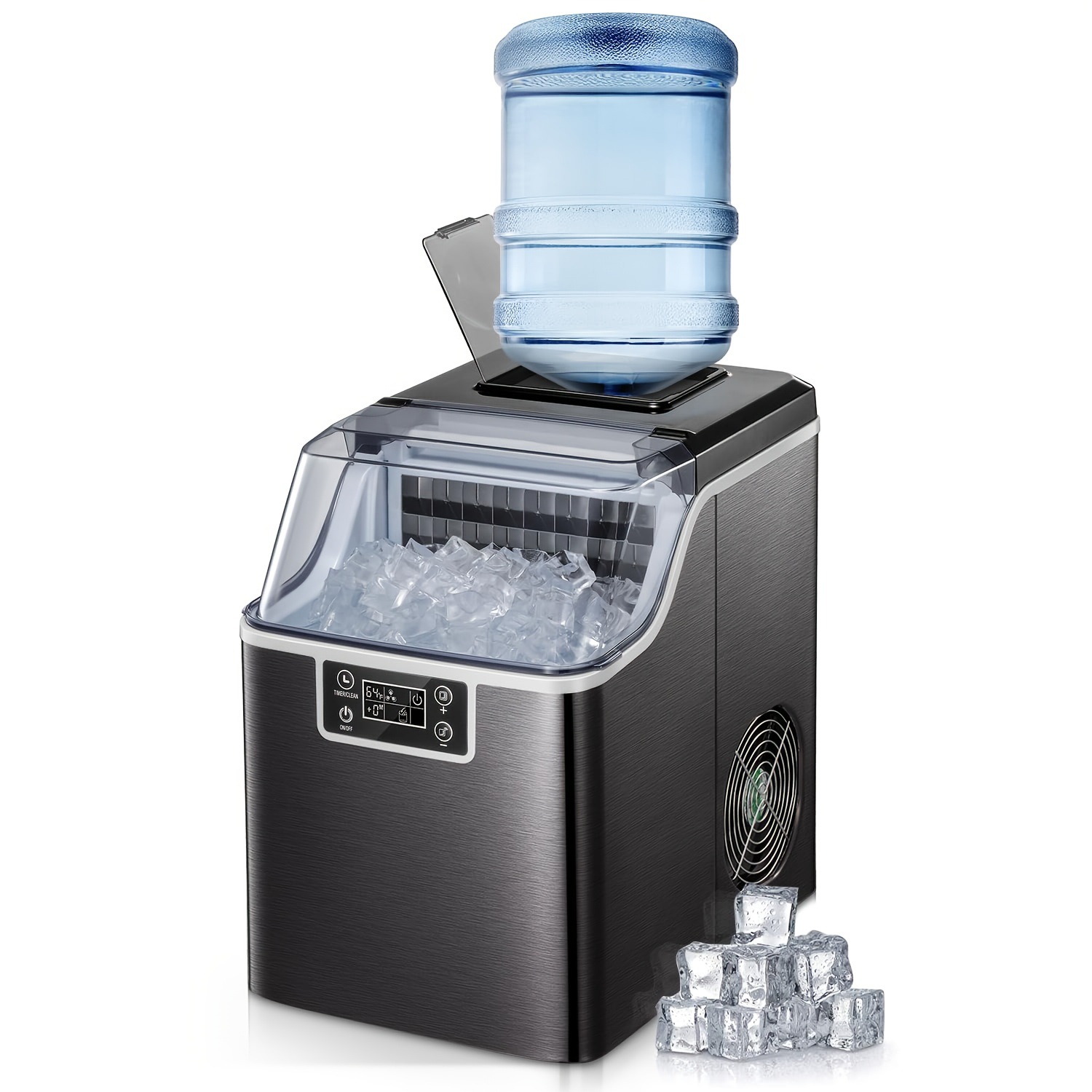 Desktop Ice Maker 45/30/26/100 Pounds Bidirectional Water-阿里巴巴