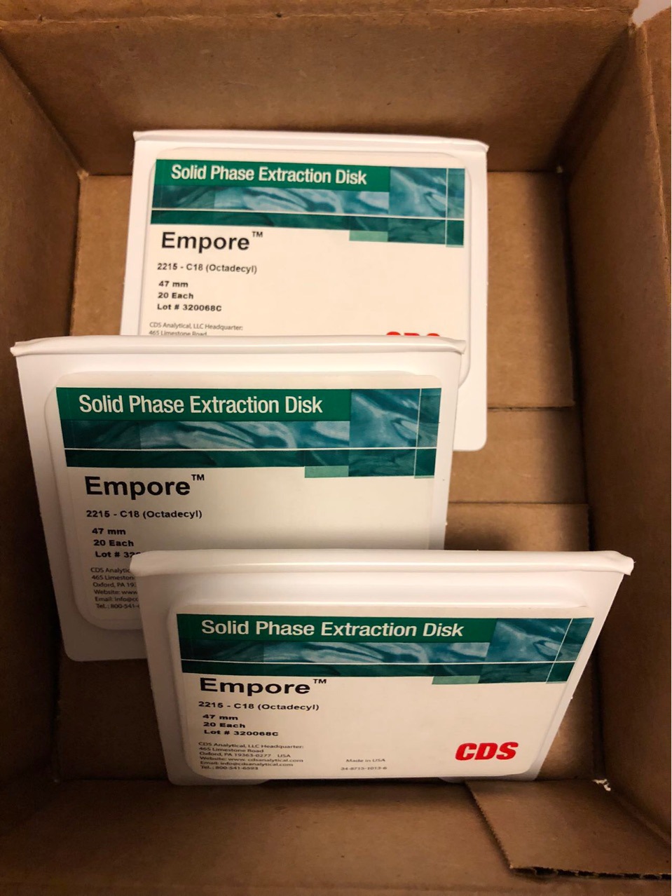 CDSEmpore固相萃取膜片水样品萃取检测SPE disk盘片47mm 2215-C18-阿里巴巴