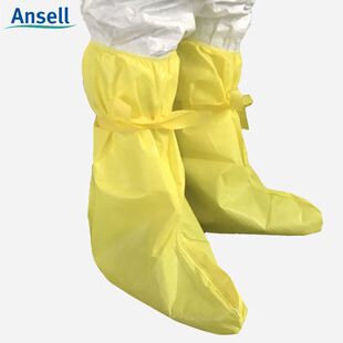 Ansell安思尔微护佳3000靴套406耐酸碱防化学防飞溅实验室靴套-阿里巴巴