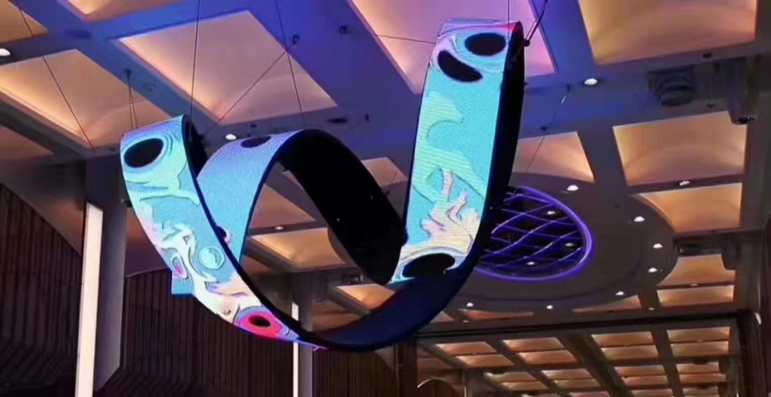 展厅展会等场所使用高端LED飘带显示屏，生产工厂直接对接设计-阿里巴巴