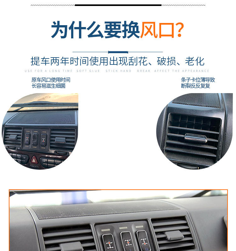 适用奔驰G级空调出风口w463 G350 G500 G55大G冷气空调出风口总成-阿里巴巴