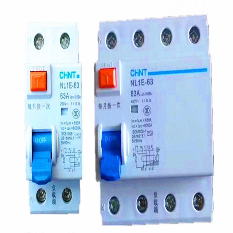 正泰电磁式漏电断路器NL1E-63两项1P+N25A40A63A三相四线3P+NKI开-阿里巴巴