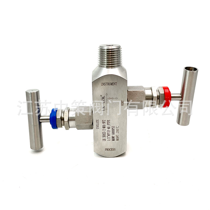 EF-2不锈钢二阀组 3000PSI 6000PSI一体化二阀组 NPT1/2 M20*1.5-阿里巴巴