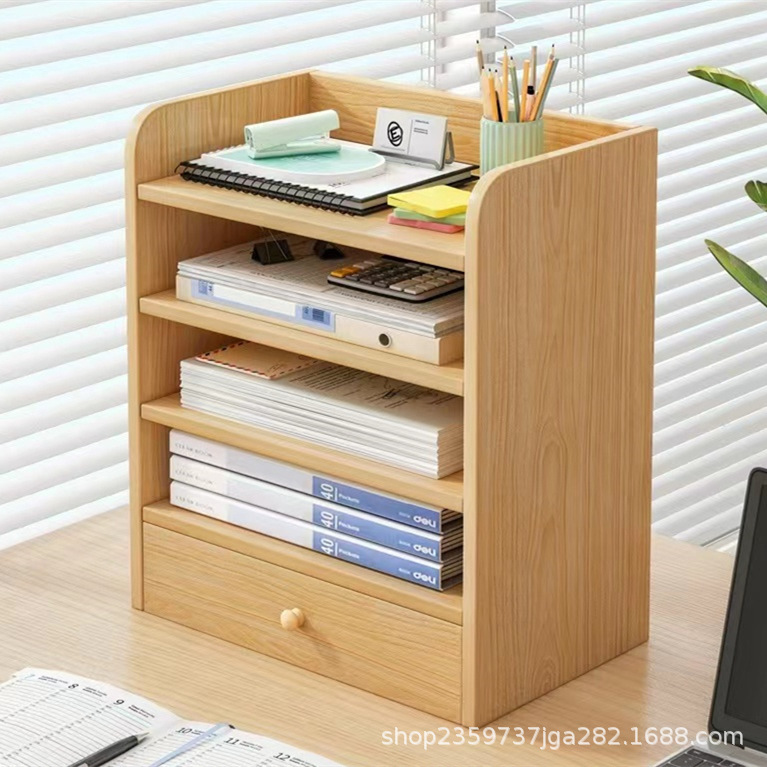 Desktop Sundries Storage Rack Business Office Desktop Multi-Layer File ...