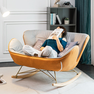 北欧双人摇椅网红摇摇椅子轻奢阳台躺椅休闲卧室懒人沙发客厅家用-阿里巴巴