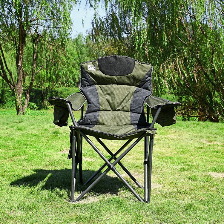 Ice chair with cotton armrests extra thick folding light portable ...