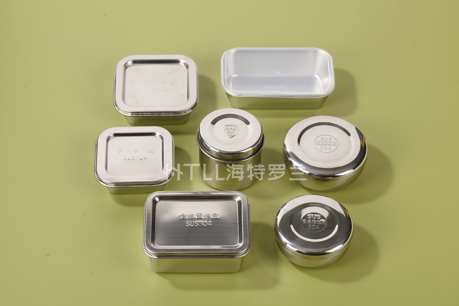 304不锈钢留样盒餐厅食堂留样专用盒食品圆形带盖留置盒钢盖圆罐-阿里巴巴
