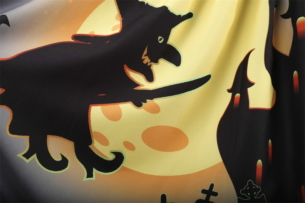 Halloween Women's Lace Prom Dress Elegant Horror Vintage Dress