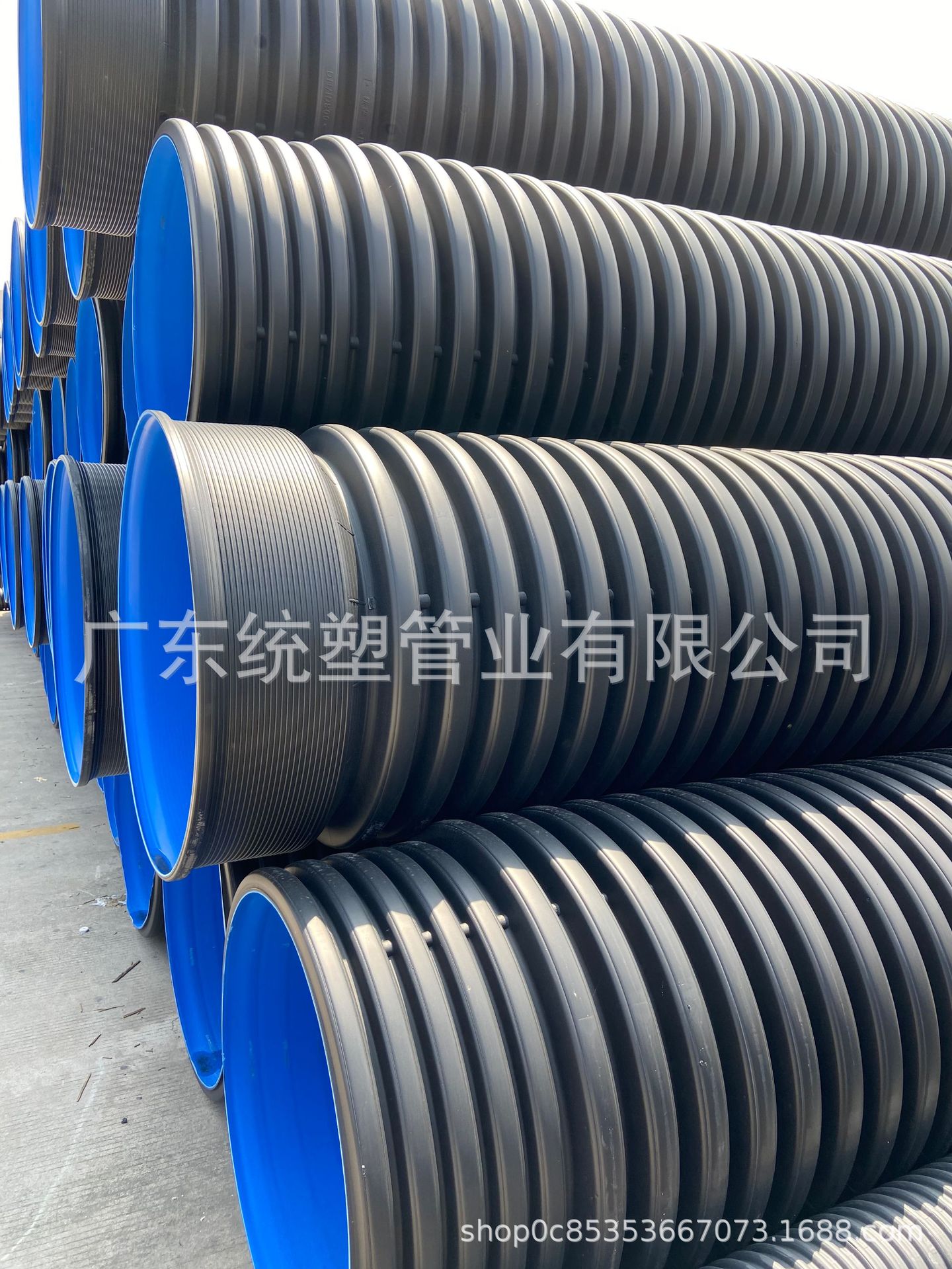 排水塑料管道HDPE双壁波纹管 统塑DN300 SN8-阿里巴巴