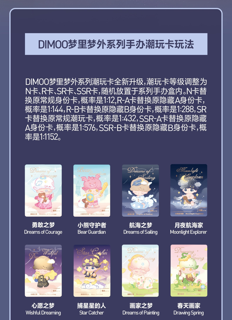 POPMART泡泡玛特DIMOO梦里梦外系列手办盲盒可爱玩具礼物潮流摆件-阿里巴巴