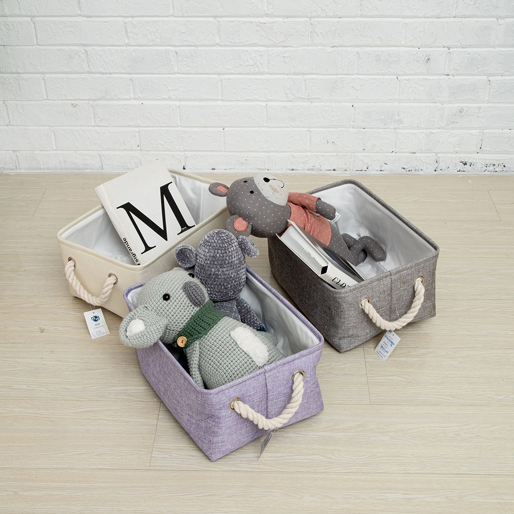 简约收纳箱布艺可折叠收纳盒收纳筐桌面杂物整理箱宿舍储物盒子-阿里巴巴