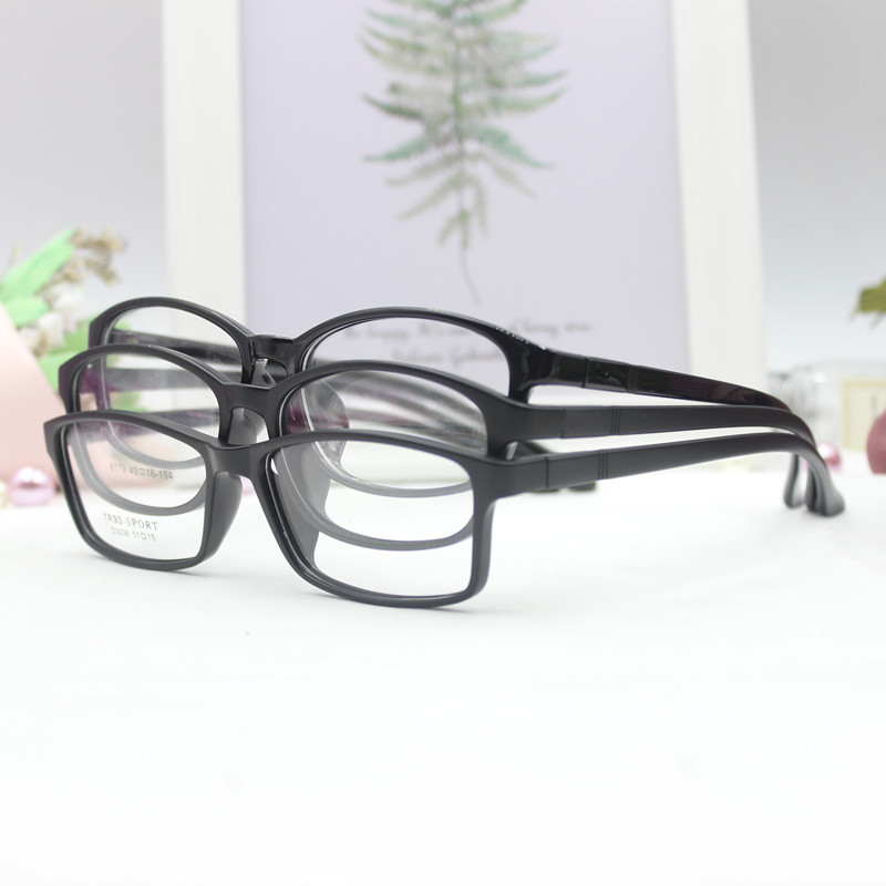 新款纯黑色TR90眼镜架 中小学生小款小脸换框用光学眼镜框批发-阿里巴巴