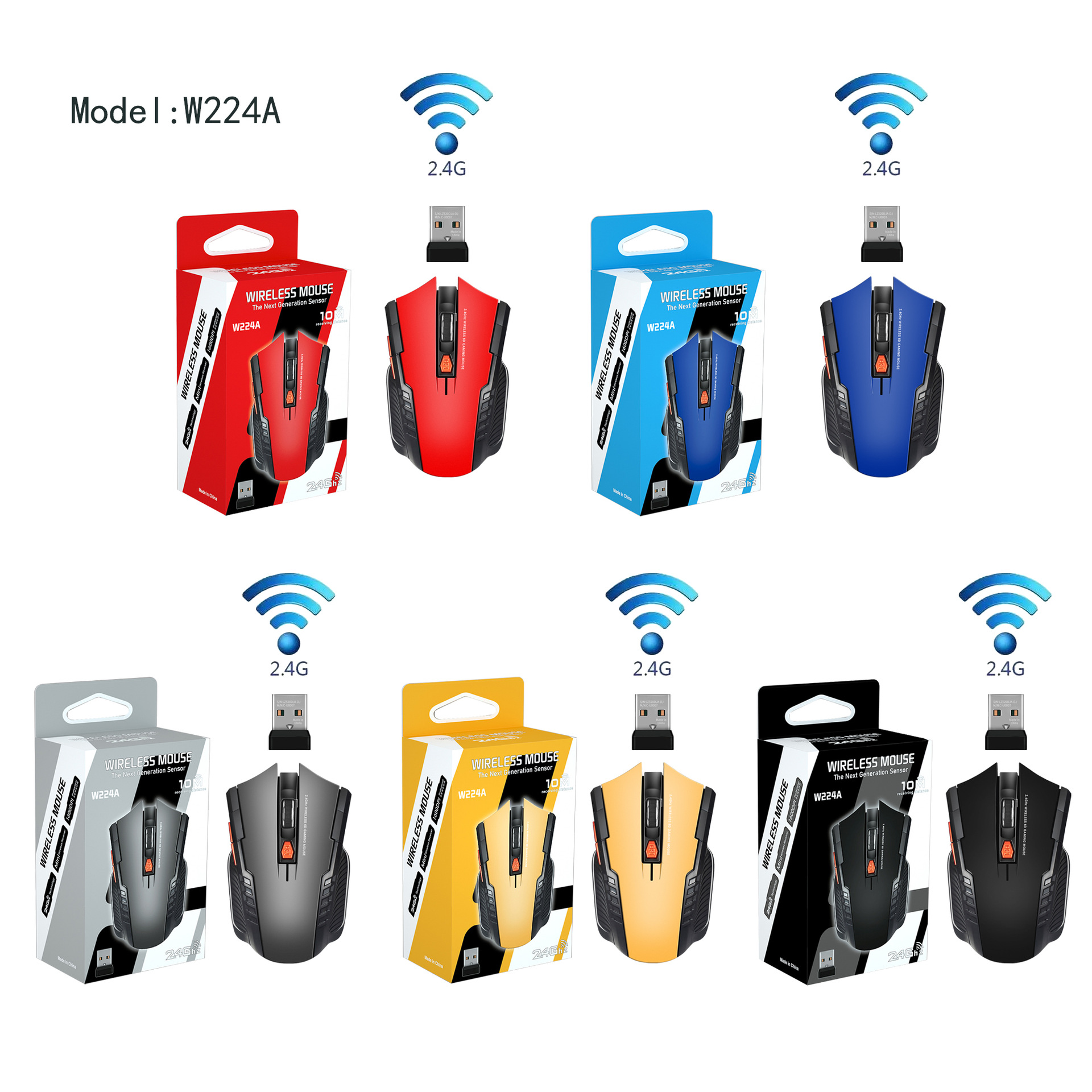 有单价格可谈 W224A 无线鼠标 2.4G游戏无线鼠标Wireless mouse-阿里巴巴