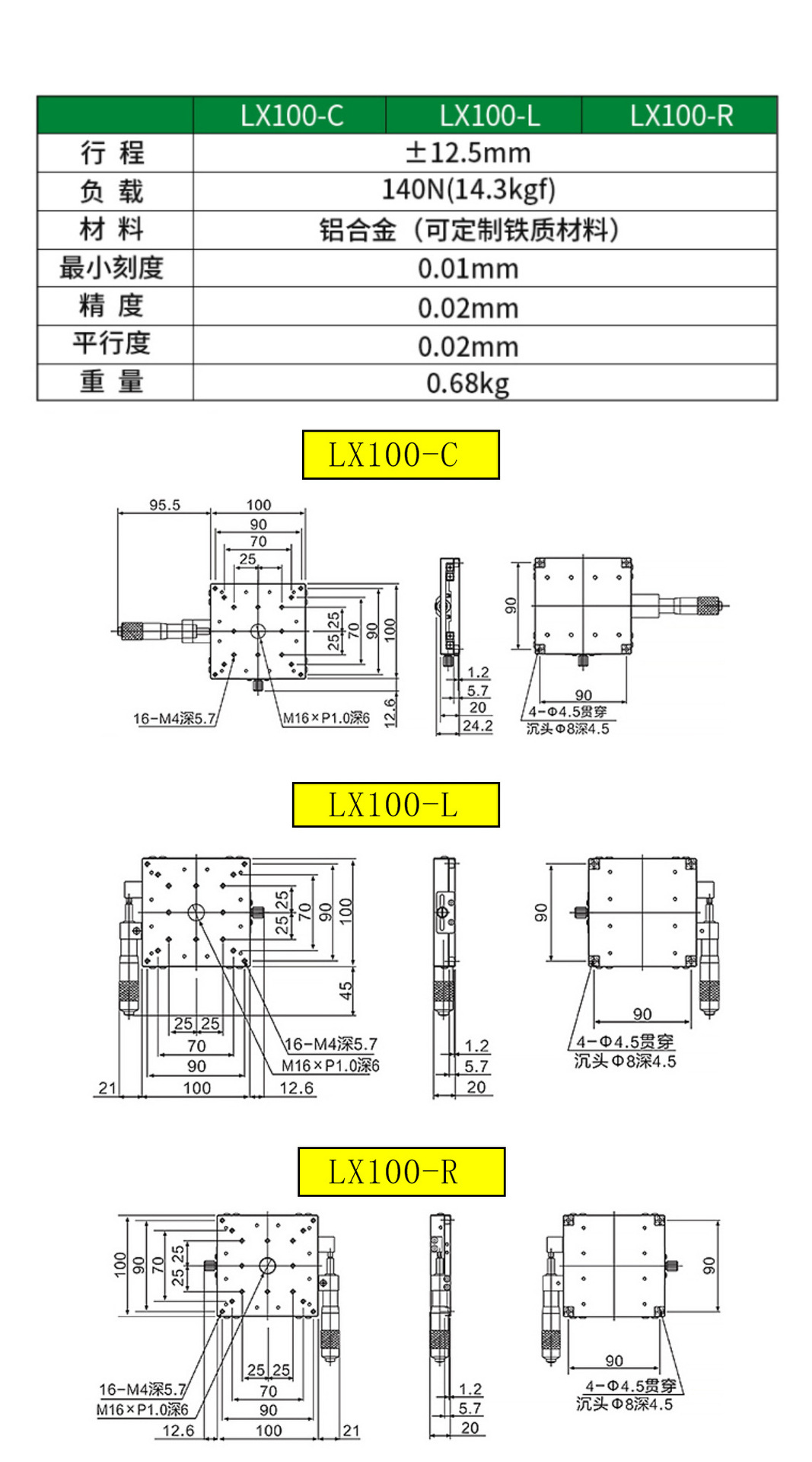 X轴LX40-L LX40-R LX40-C交叉导轨精密手动位移平台微调升降滑台-阿里巴巴