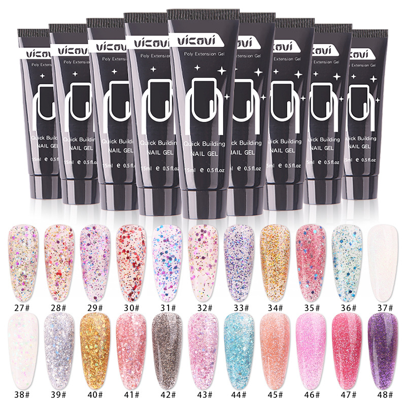 外贸款美甲延长胶免纸托快速延长水晶模型水晶胶厂家供应15ml-阿里巴巴