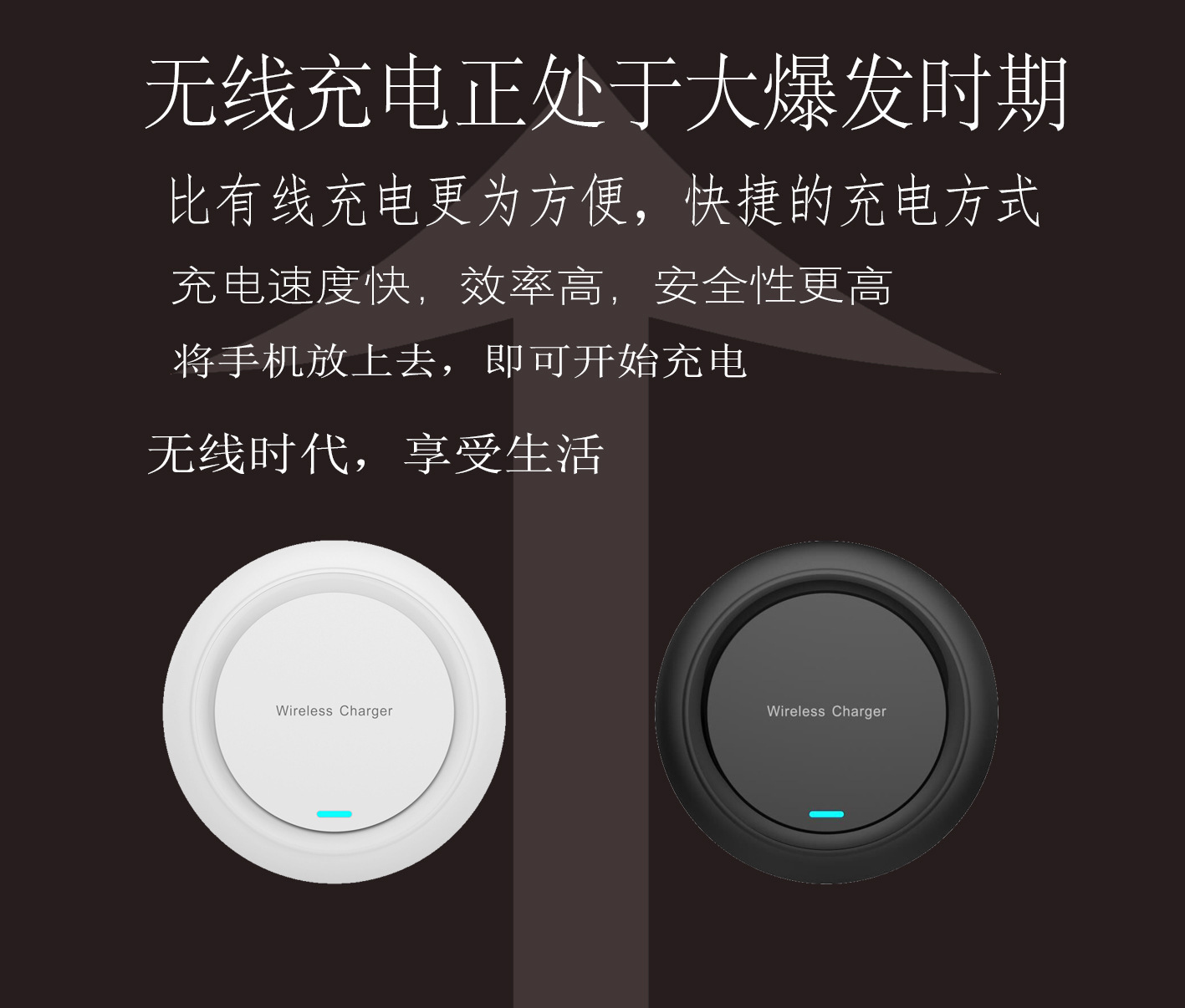 Q18圆盘电器15W快充 桌面镶嵌款无线充电器 圆形无线充10W跨境-阿里巴巴