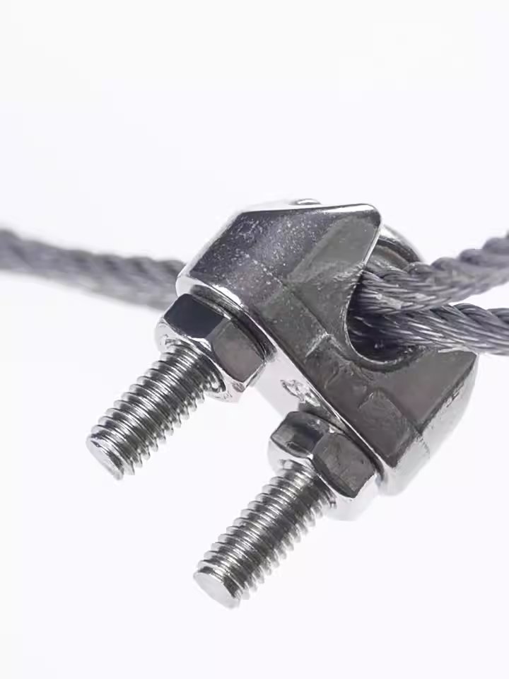 304不锈钢钢丝绳夹头卡头U型夹钢丝夹轧头卡子线夹钢丝绳卡扣M6M8-阿里巴巴