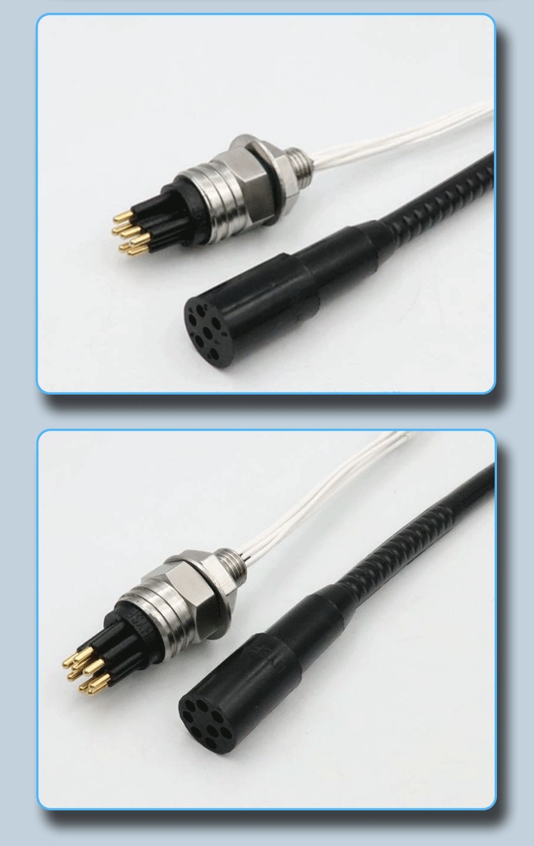 微型8芯水密连接器MCBH8M-MCBH8F防水7000米SUBCONN互换ROV连接-阿里巴巴