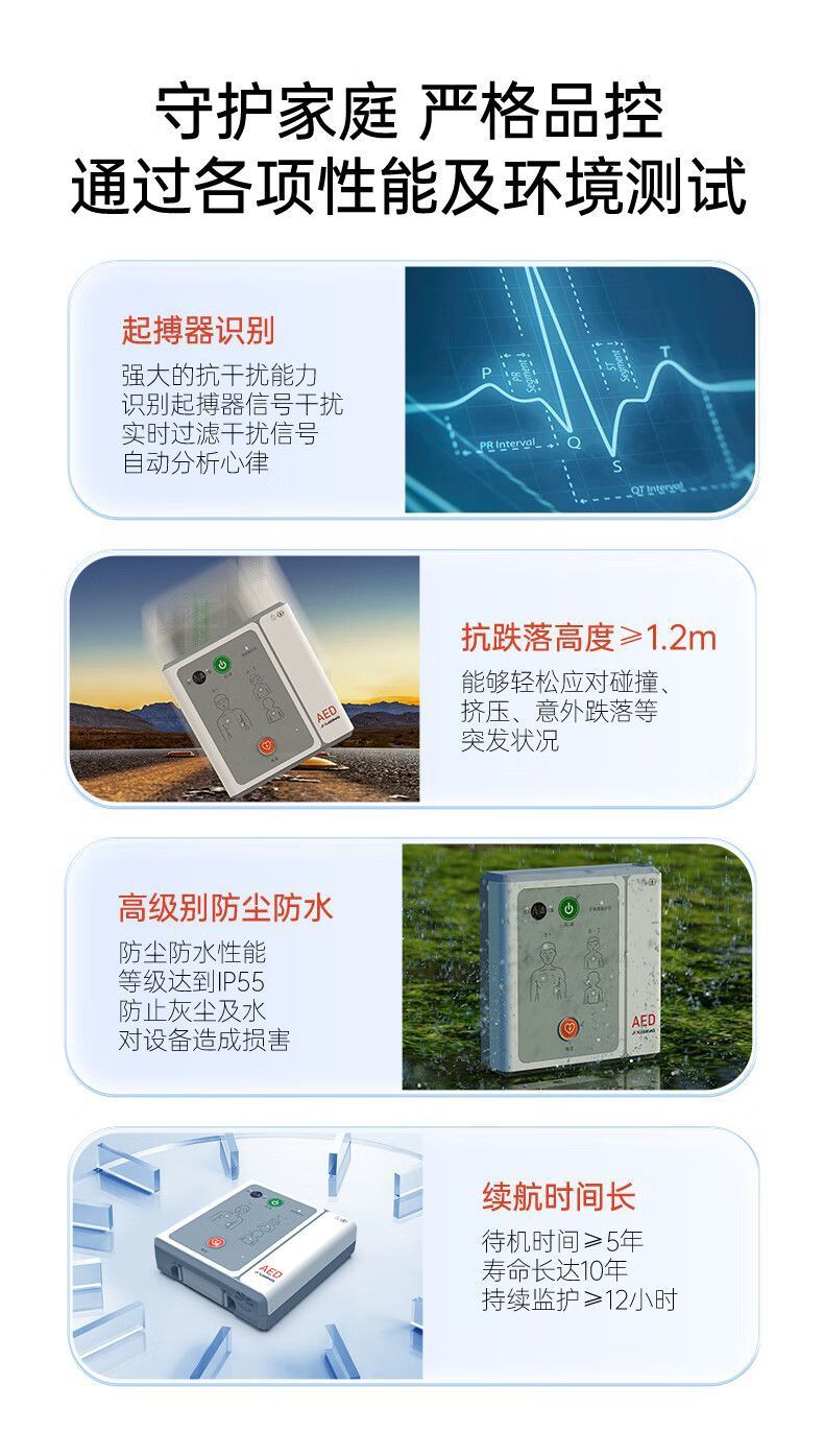 久心aed除颤仪iAED-M1医用可携式自动体外除颤器家庭车载心脏急救-阿里巴巴
