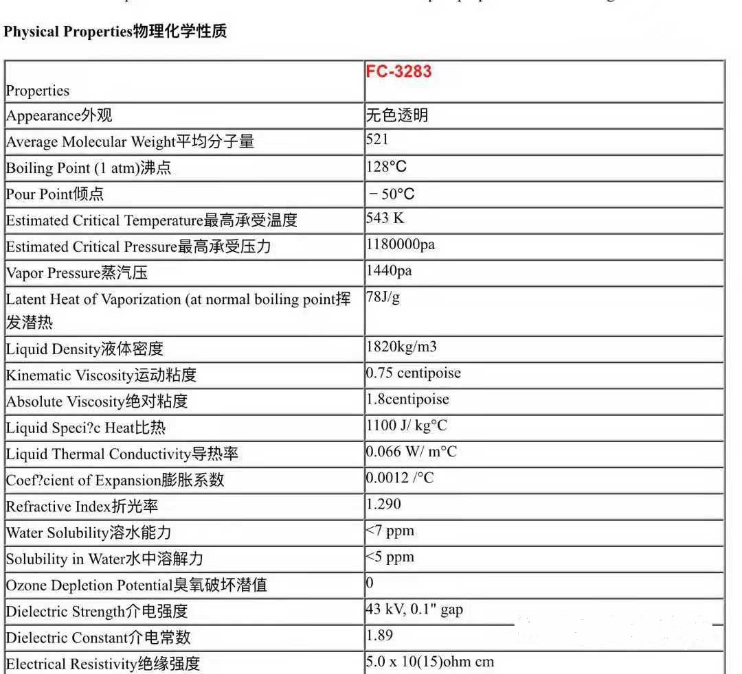 美国3MFluorinert FC-3283冷却液检测液3M FC-40电子氟化液测漏液-阿里巴巴