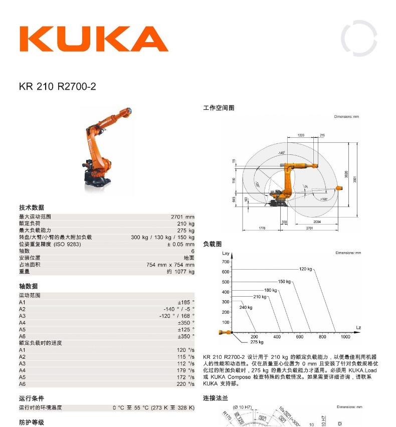 KUKA大件码垛搬运KR210高负载210kg库卡机器人KR210R2700-2-阿里巴巴
