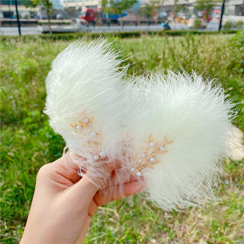 Feather headdress hairpin- is the fairy edge hanfu hair clip girl ...